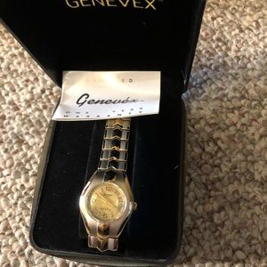 Accessories | Genevex Dual Tone Gold And Silver Watch | Poshmark